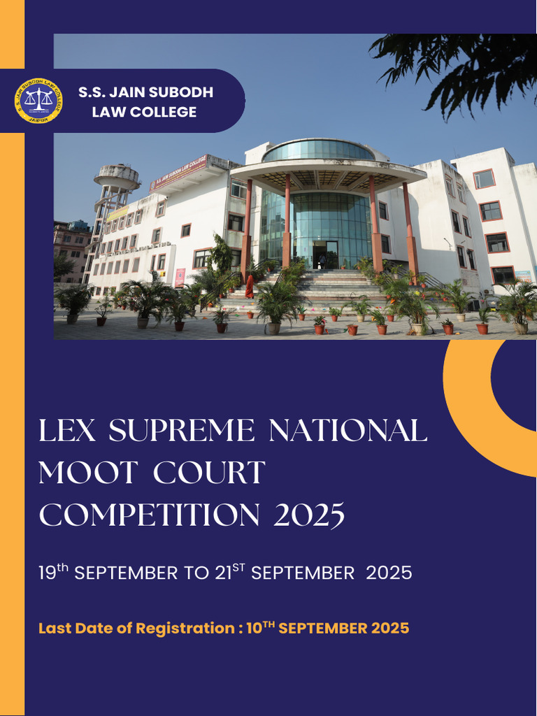 S.S. Jain Subodh Law College - Lex Supreme National Moot Court Competition 2025 | PDF | Plagiarism