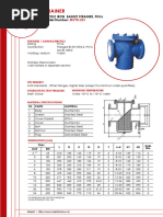 Industrial Strainer Specifications | PDF