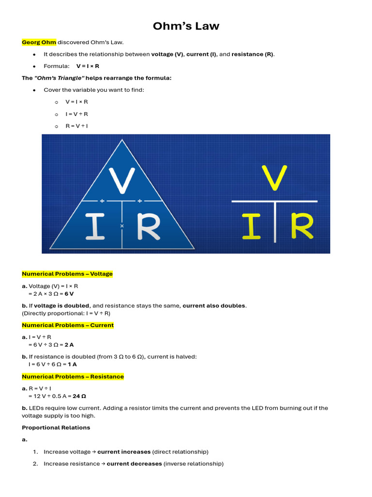 Enhanced Science Ohms Law | PDF