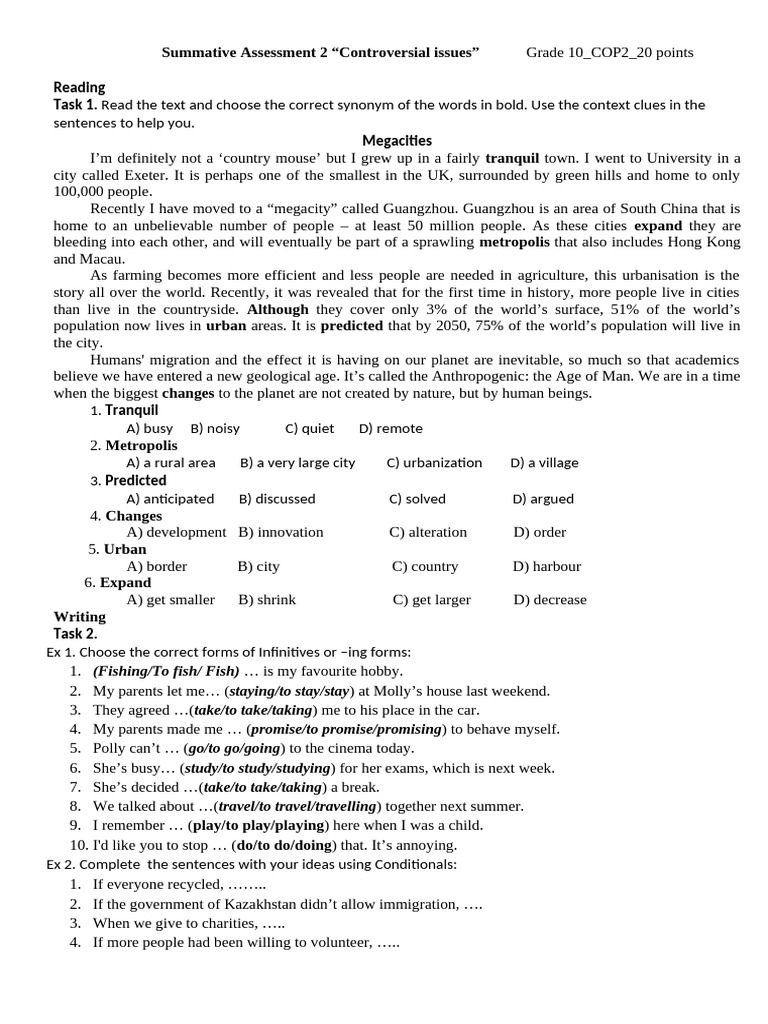 Grade 10 - СОP 2 | PDF