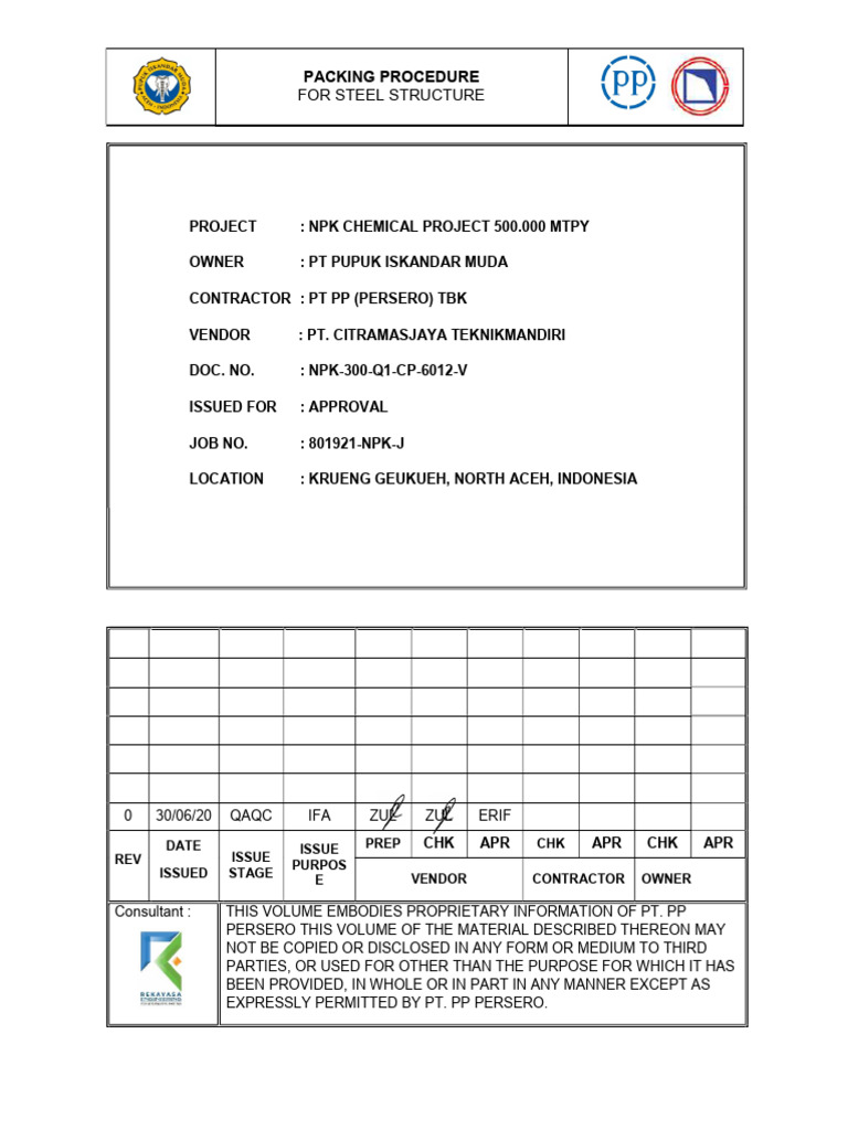 NPK Cargo Packing Procedure Guide | PDF | Pallet | Cargo