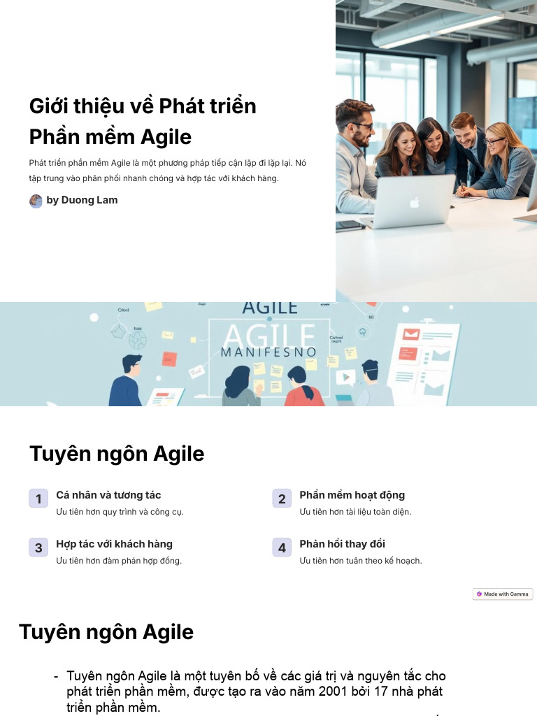 Gioi Thieu Ve Phat Trien Phan Mem Agile | PDF