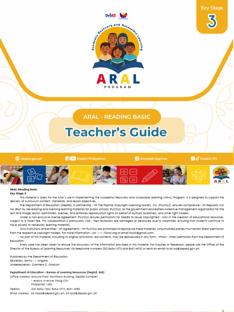 RTP Ar Basic Ks3 Tutors' Guide (For Reproduction) | PDF