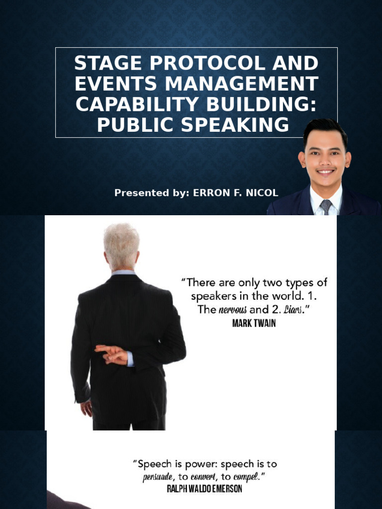 Stage Protocol and Events Management CAPABILITY BUILDING | PDF