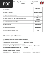 VEDA IIT Preliminary Sample Questions Only | PDF
