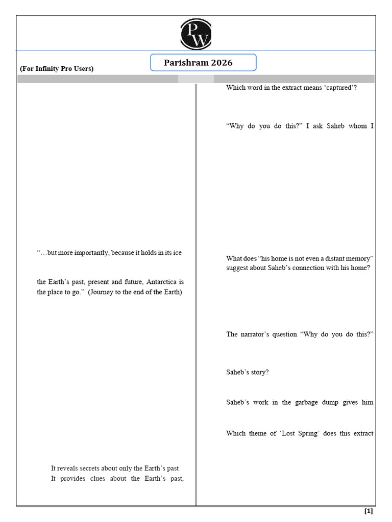 English Subjective Questions Guide | PDF