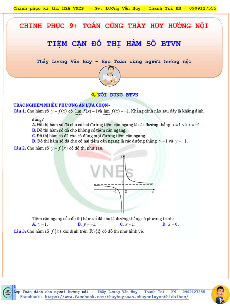 LVH Tiem Can Do Thi Ham So BTVN de | PDF