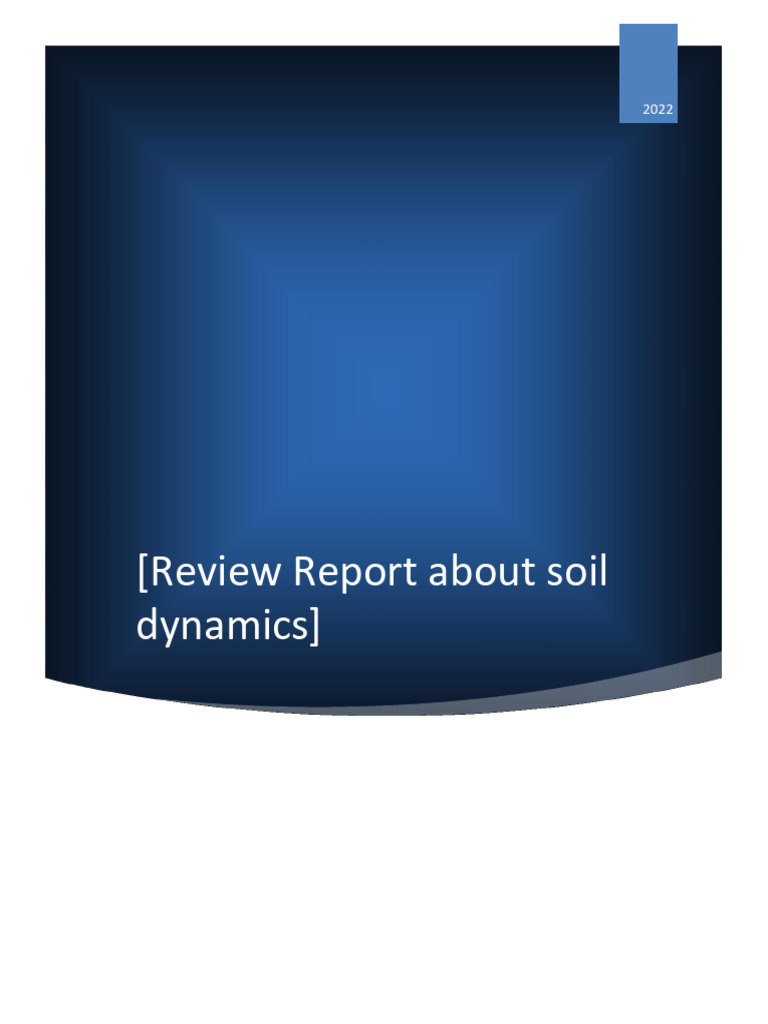soil Dynamics Report | PDF | Young's Modulus | Strength Of Materials