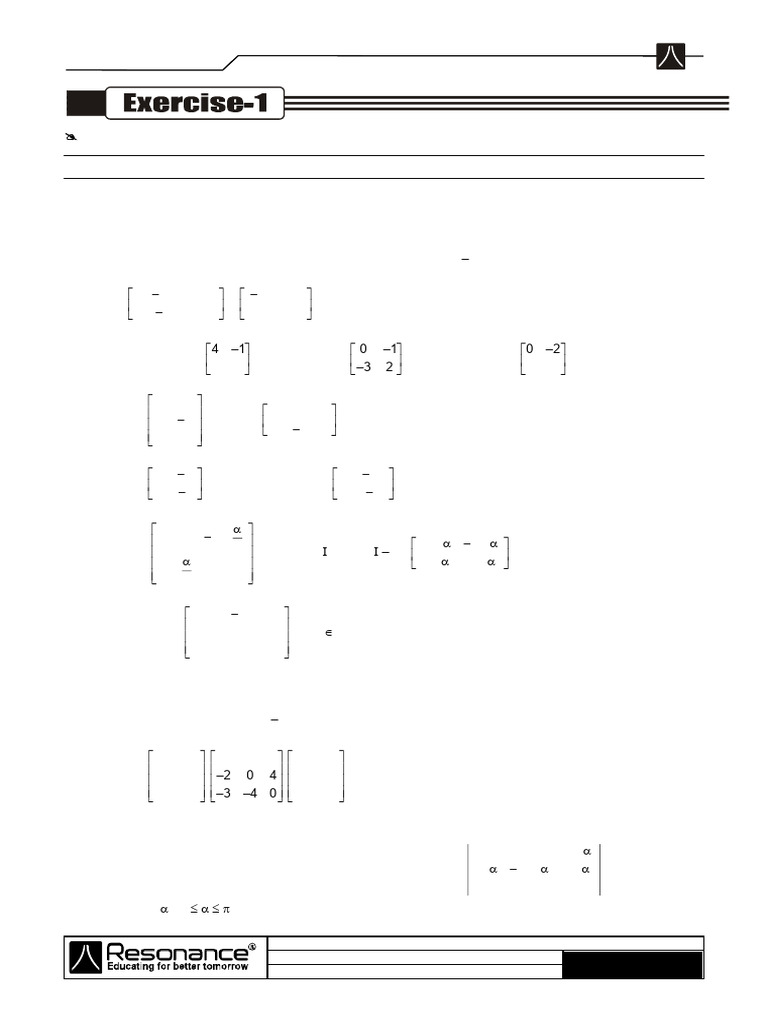 Matrices and Determinants Theory+Exercises+HLP_removed | PDF | Determinant | Matrix (Mathematics)