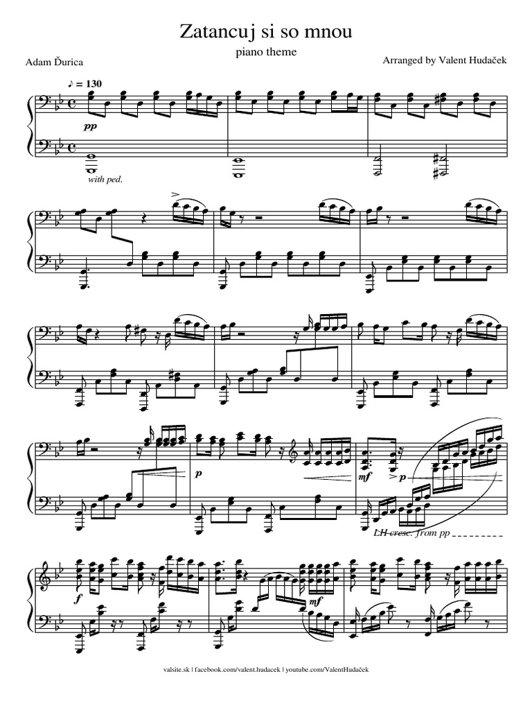 Zatancuj Si So Mnou | PDF | Musical Notation