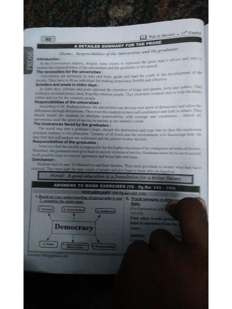 11th English Paragraph | PDF