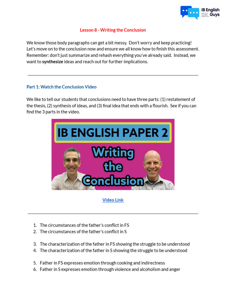 Crafting Effective Conclusions in Essays | PDF | Behavioural Sciences ...