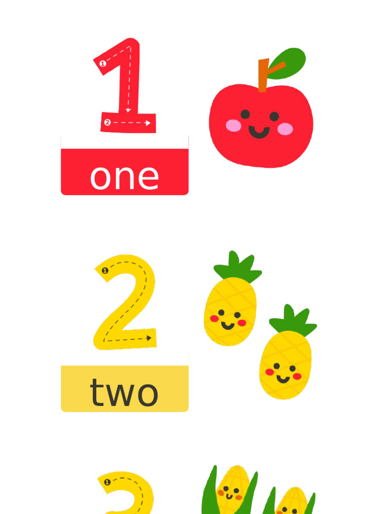 Numbers 1 To 10 | PDF
