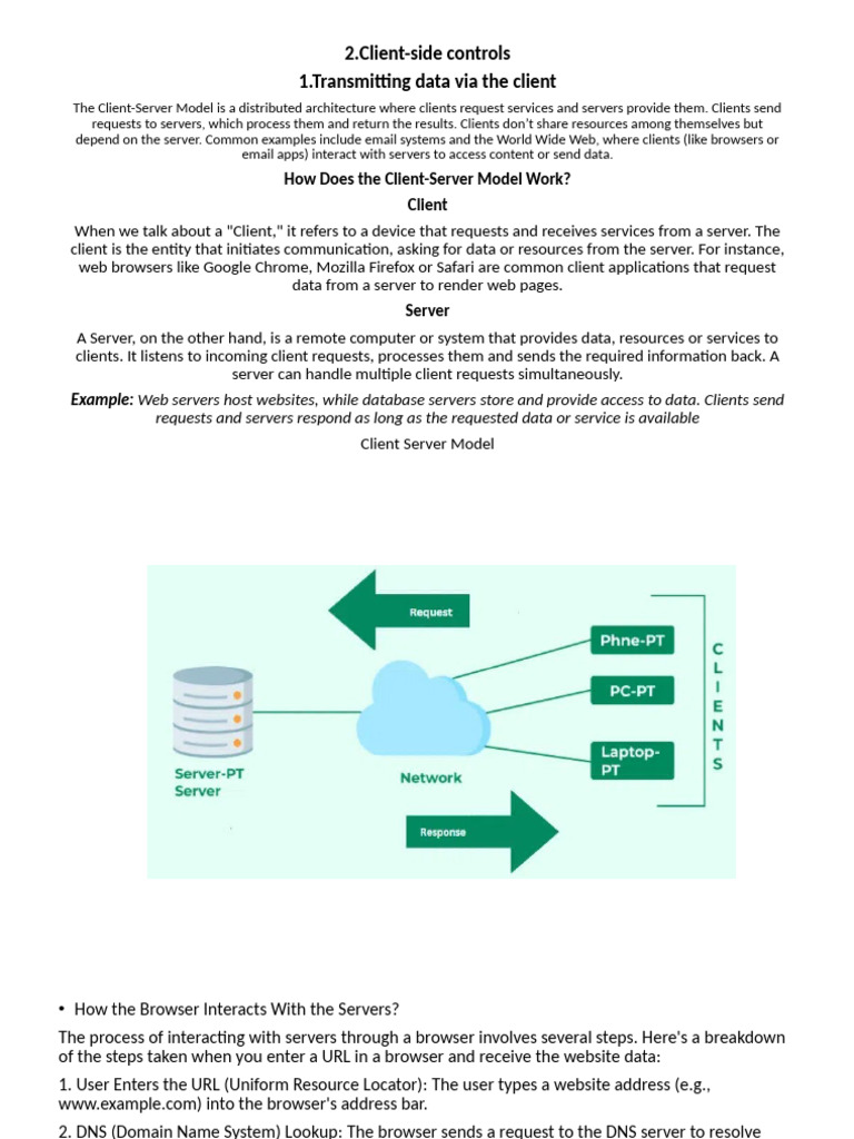 Client-Server Model Overview | PDF | World Wide Web | Internet & Web