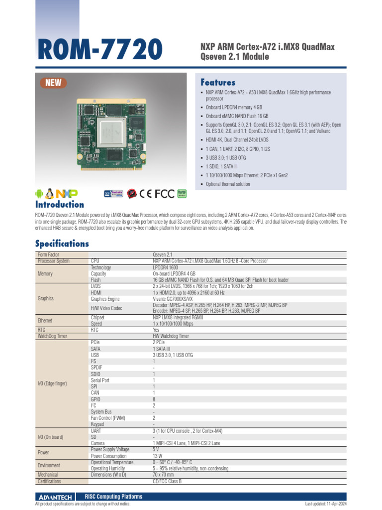 Rom-7720 DS (041124) 20240411142019 | PDF | Usb | Computing
