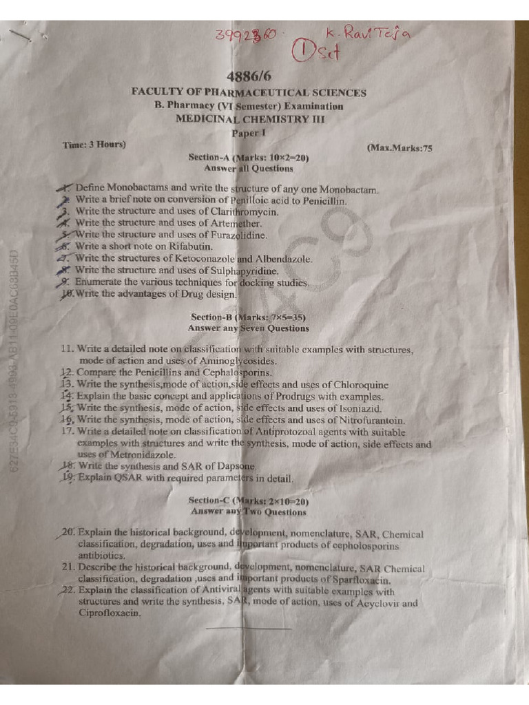 3-2 Privious Question Papers ? | PDF