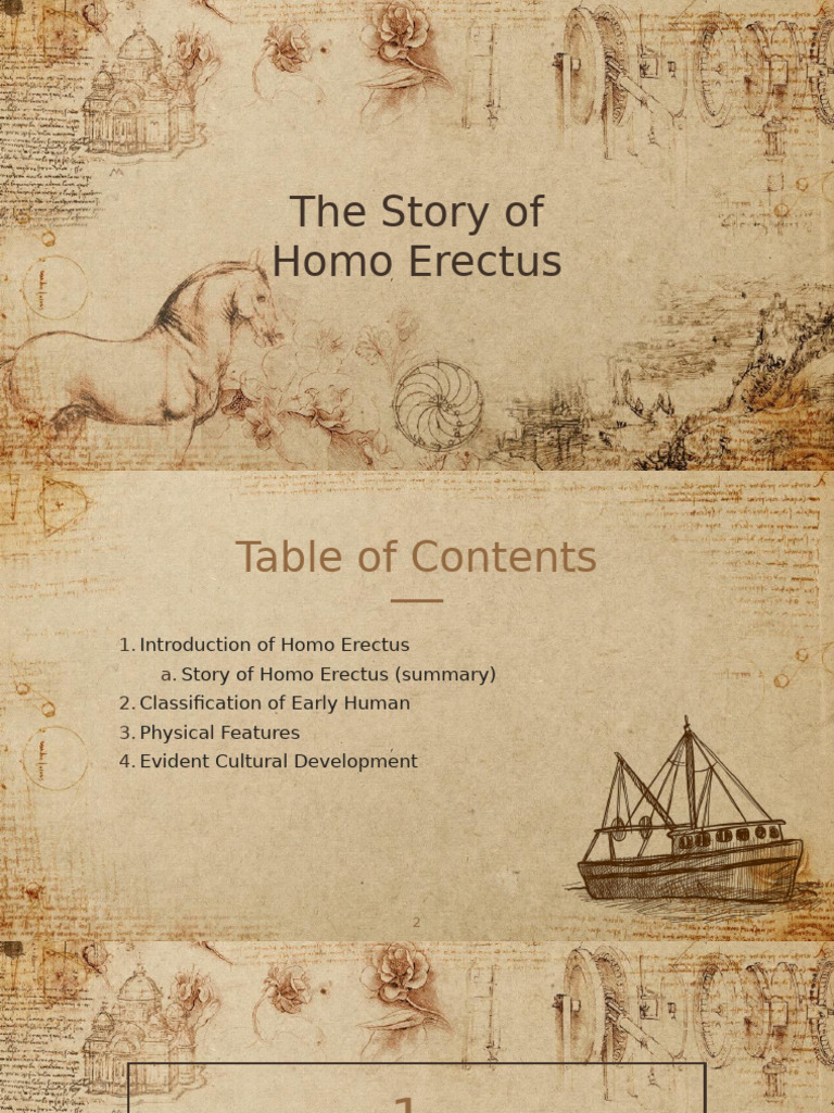 UCSP Story of Homo Erectus | PDF | Homo | Human Evolution