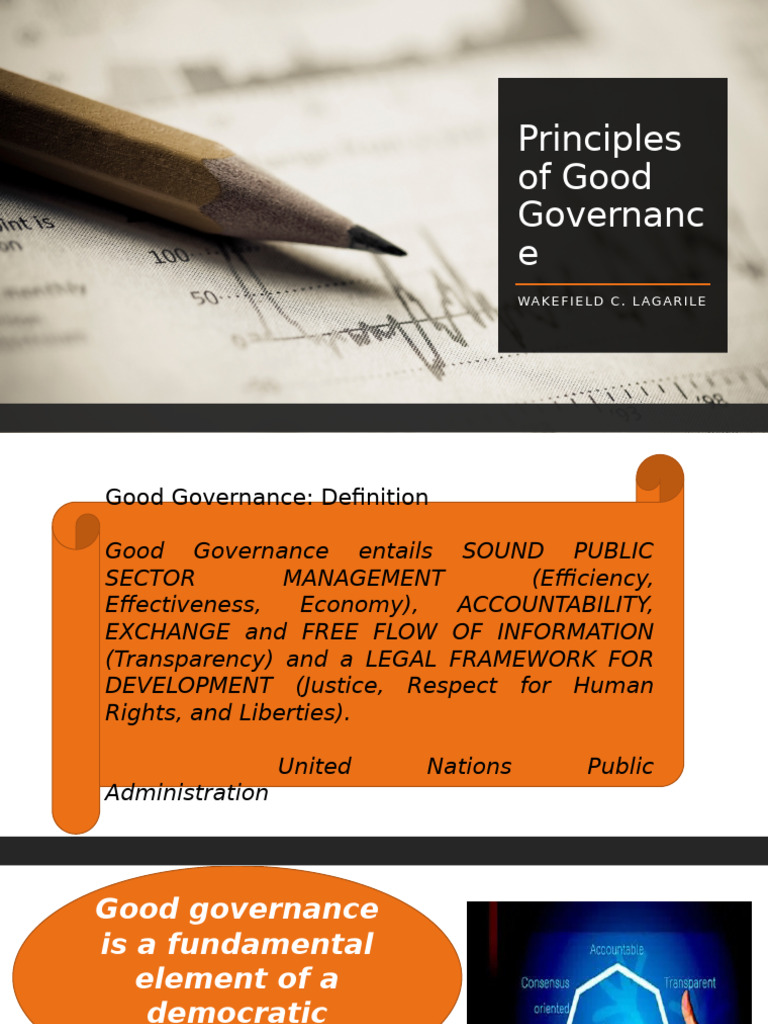 Principles of Good Governance | PDF | Governance | Human Resources