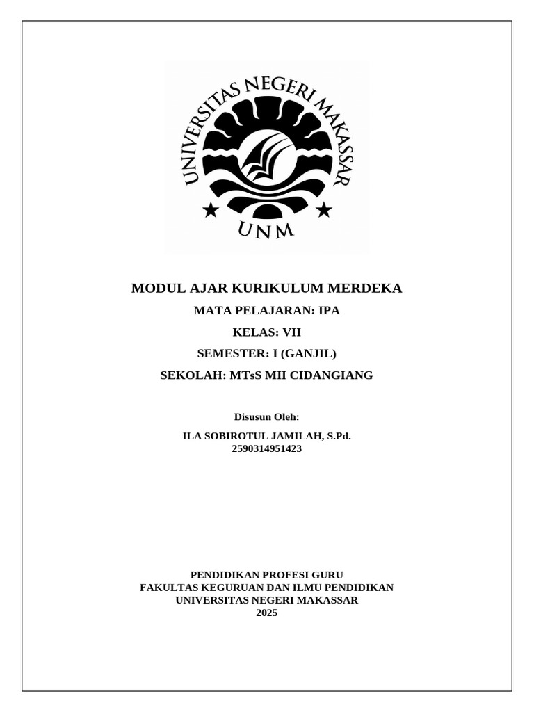 Modul Ajar IPA: Perubahan Fisika & Kimia | PDF