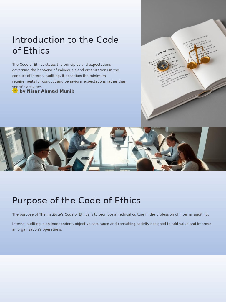 Internal Auditing Code of Ethics Guide | PDF | Internal Audit | Audit