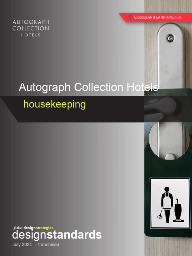 Housekeeping Design Standards for Hotels | PDF | Housekeeping | Laundry