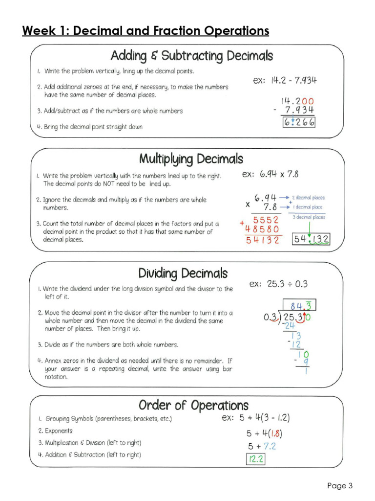 7th Grade Math Review Packet | PDF | Mathematics