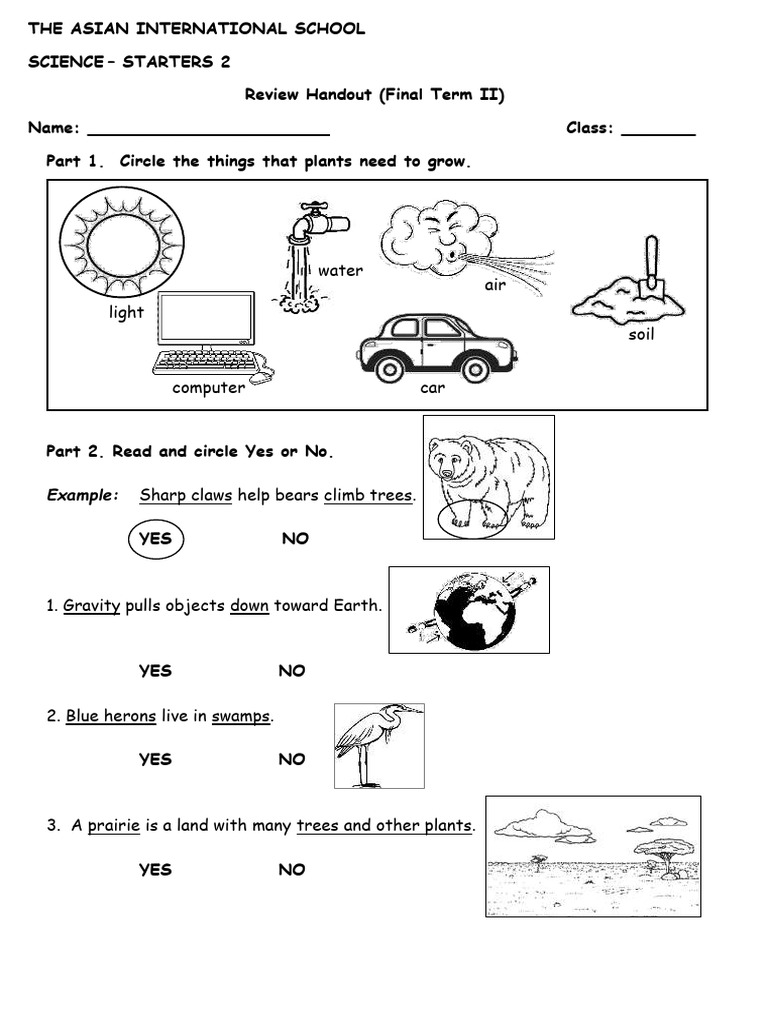 Handouts Science 2 | PDF