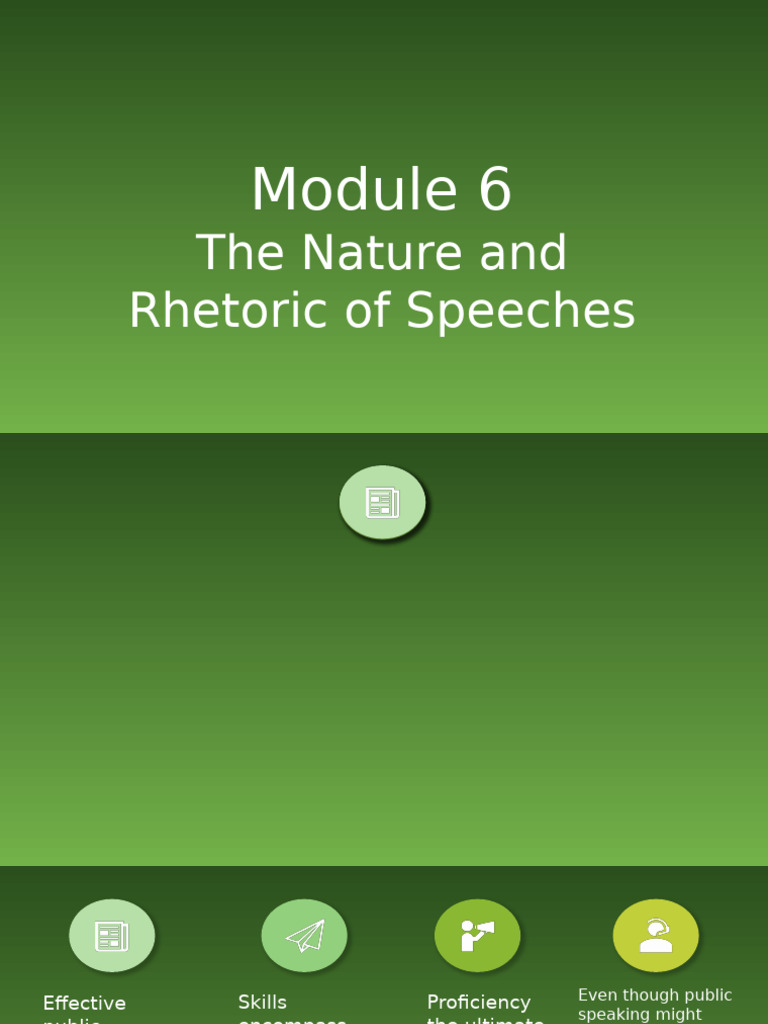 Rhetoric and Skills in Public Speaking | PDF | Public Speaking | Rhetoric