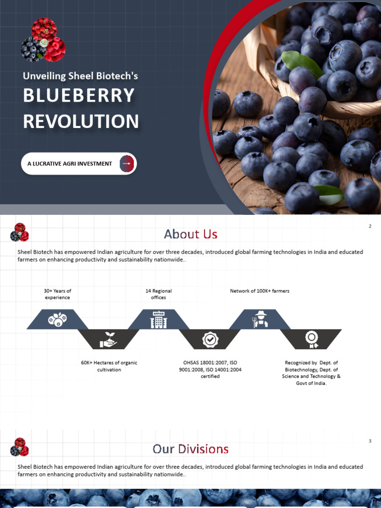 Sheel Biotech's Blueberry Farming Guide | PDF | Agronomy | Horticulture
