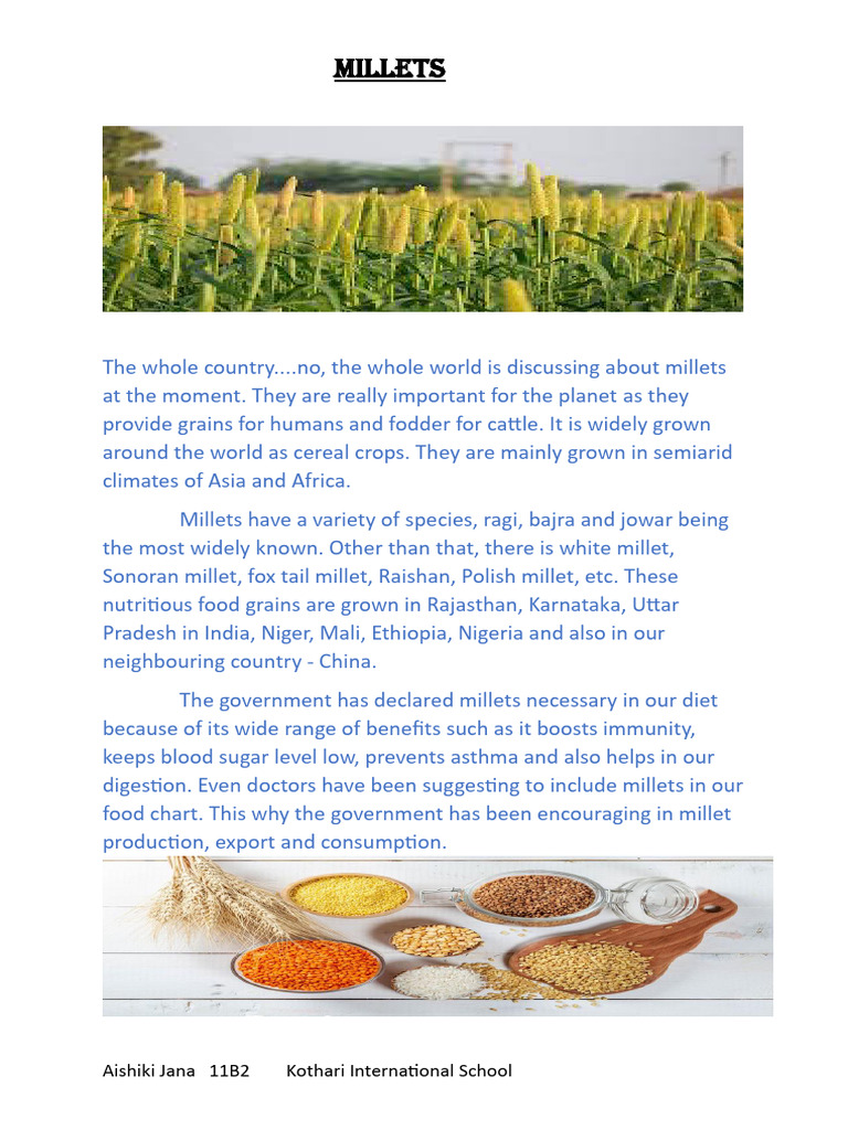 Millets | PDF