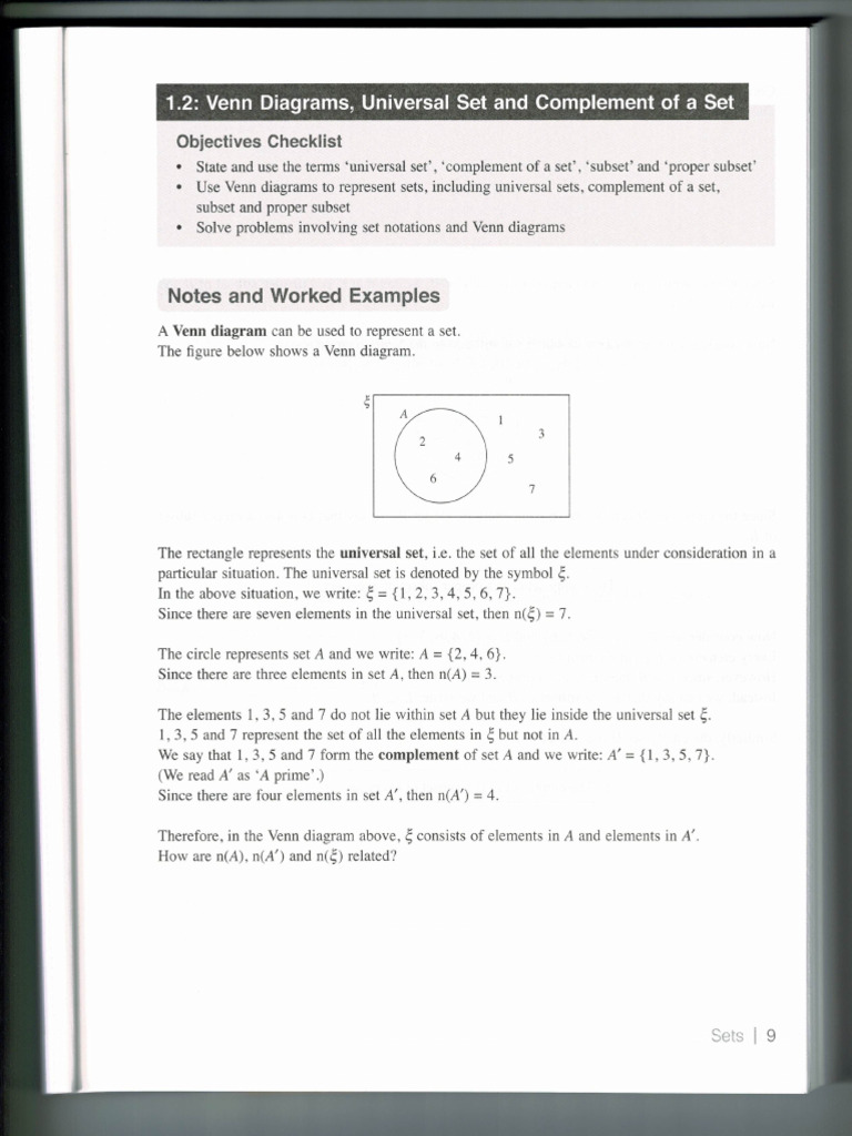 Ch. 3 Sets (Part 2 - Venn Diagram) | PDF