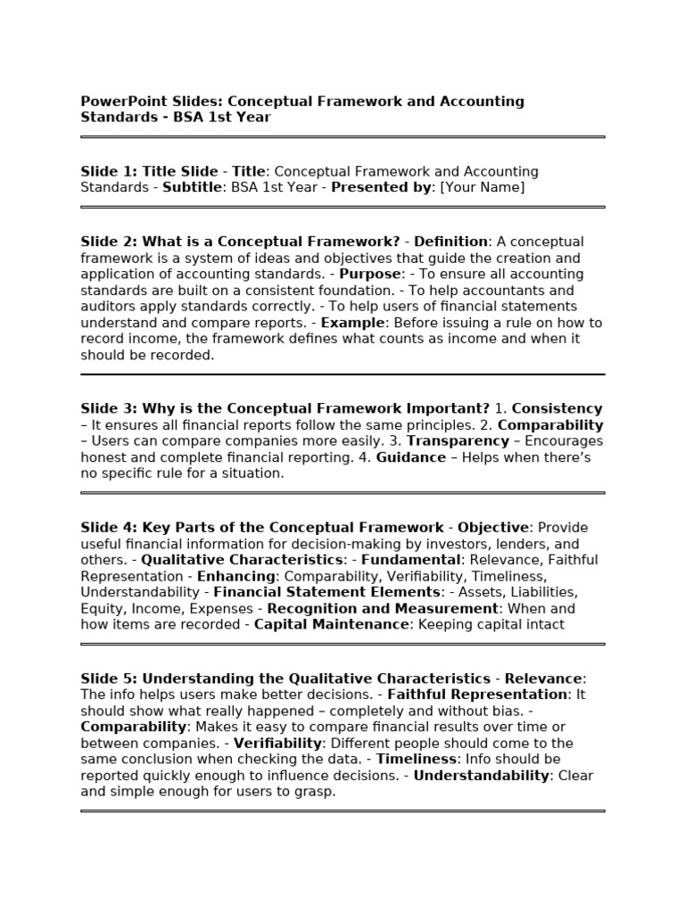 Conceptual Framework Accounting | PDF | International Financial Reporting Standards | Historical ...