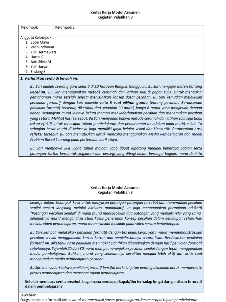 Kertas Kerja Modul 4 Vivin Indriani | PDF