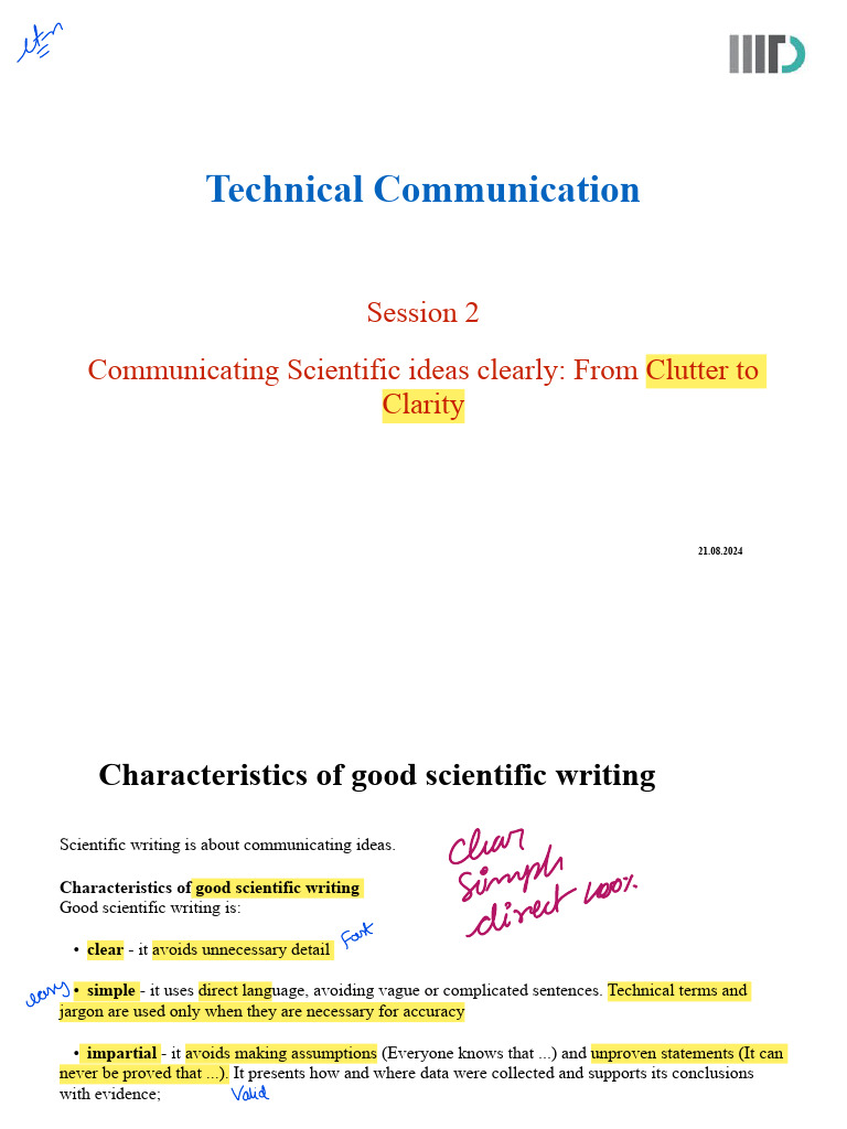 2 Communicating Scientific Ideas Clearly From Clutter To Clarity-Min ...