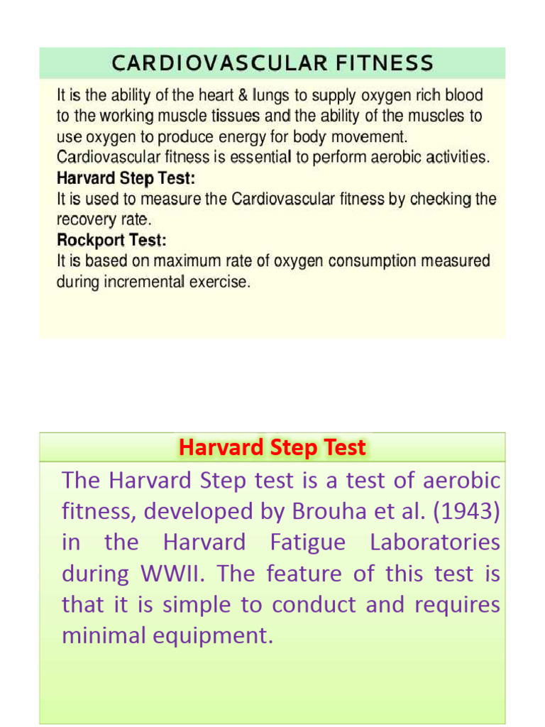 harvard step test | PDF