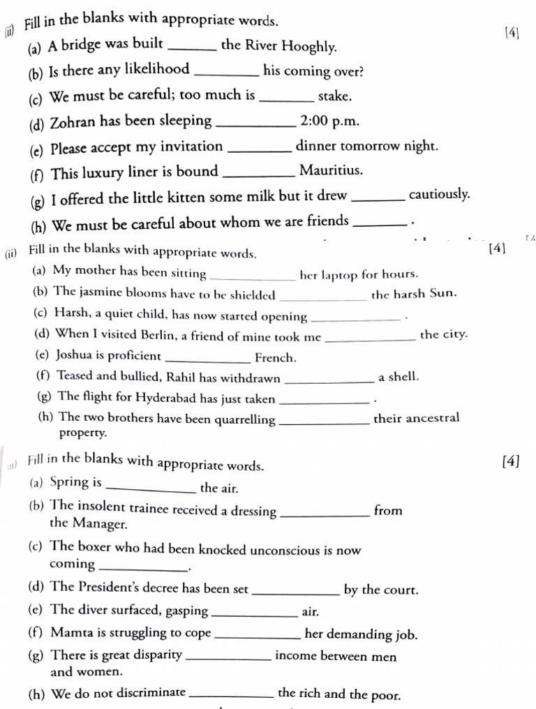 CLASS 10 ARCHER PREPOSITIONS PP1-PP10 | PDF