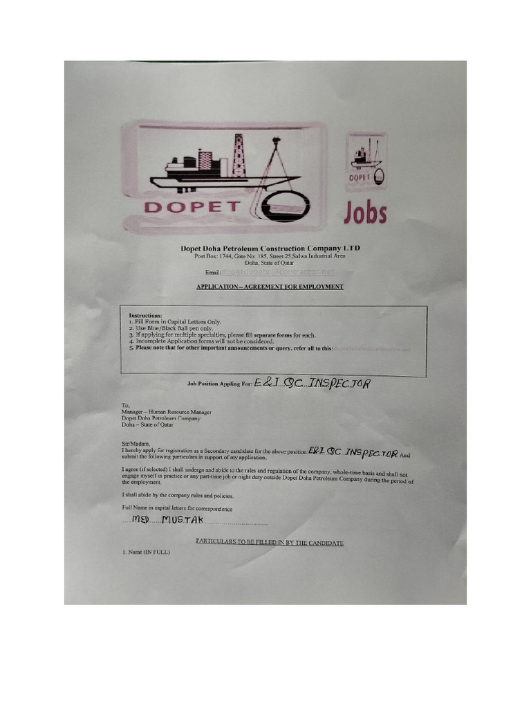 PDF Form Filled | PDF