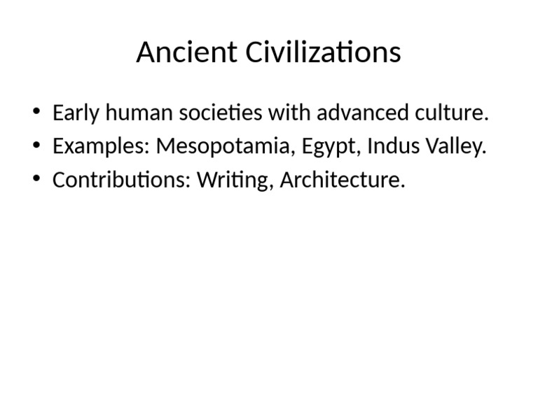 Ancient Civilizations | PDF