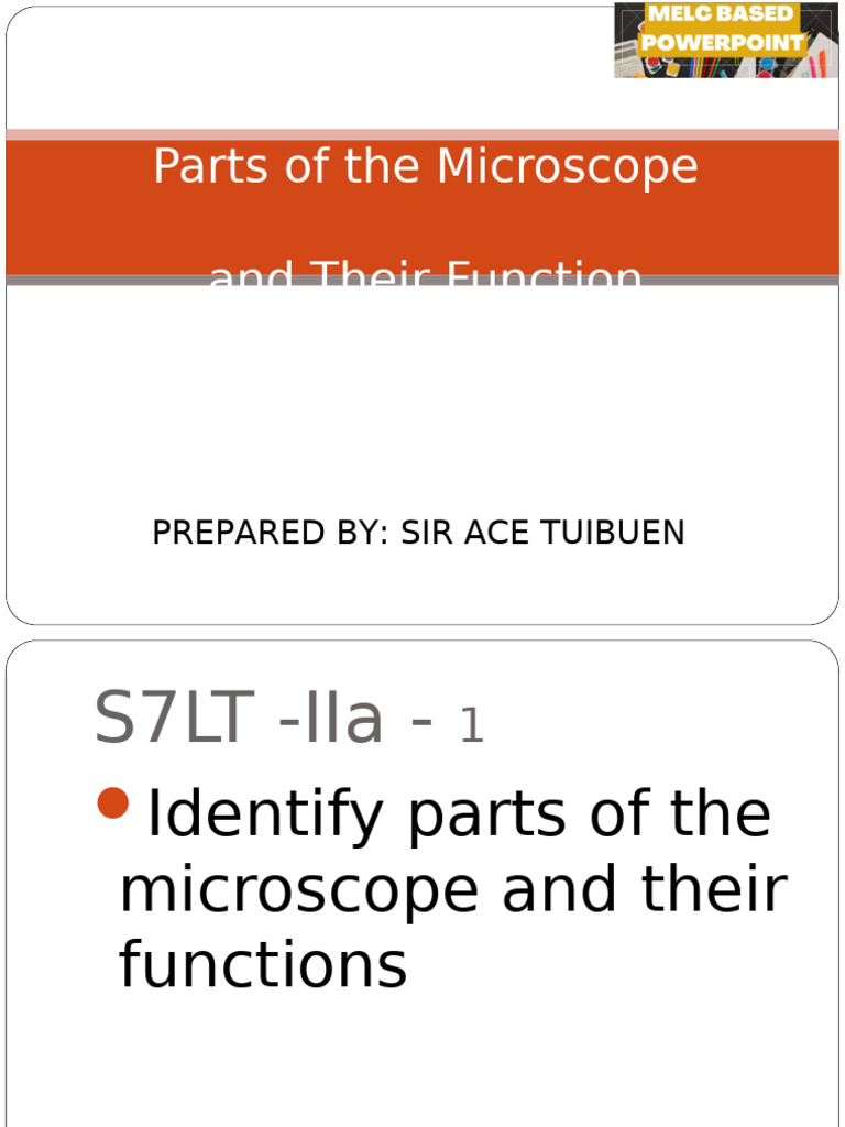 Microscope Parts and Functions Guide | PDF | Microscope | Laboratory ...
