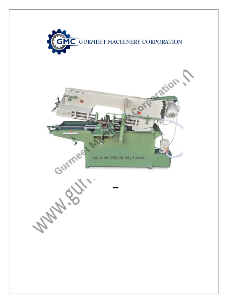 Bandsaw Machine: Essential Cutting Tool | PDF | Machining | Industrial ...