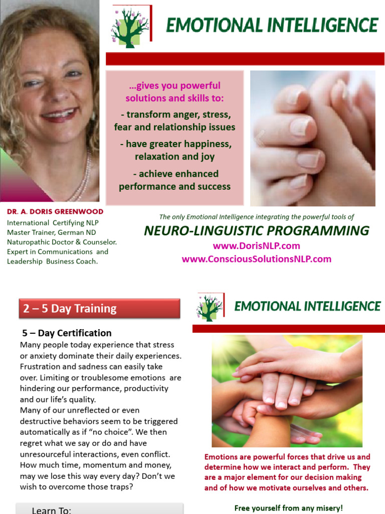 Emotional Intelligence Certification All Levels Aug 2023 | PDF | Emotional Intelligence | Emotions