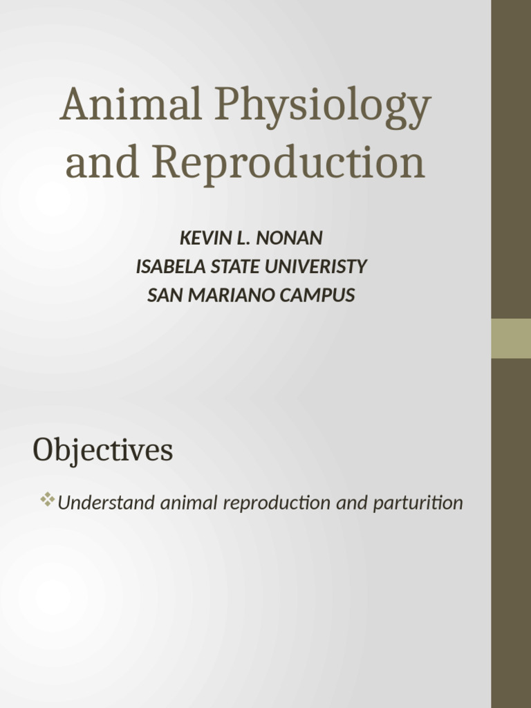 Animal Reproduction and Physiology Guide | PDF | Reproductive System ...