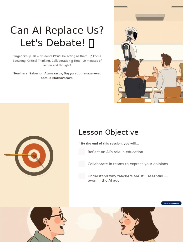 Can AI Replace Us Lets Debate | PDF | Teachers | Empathy