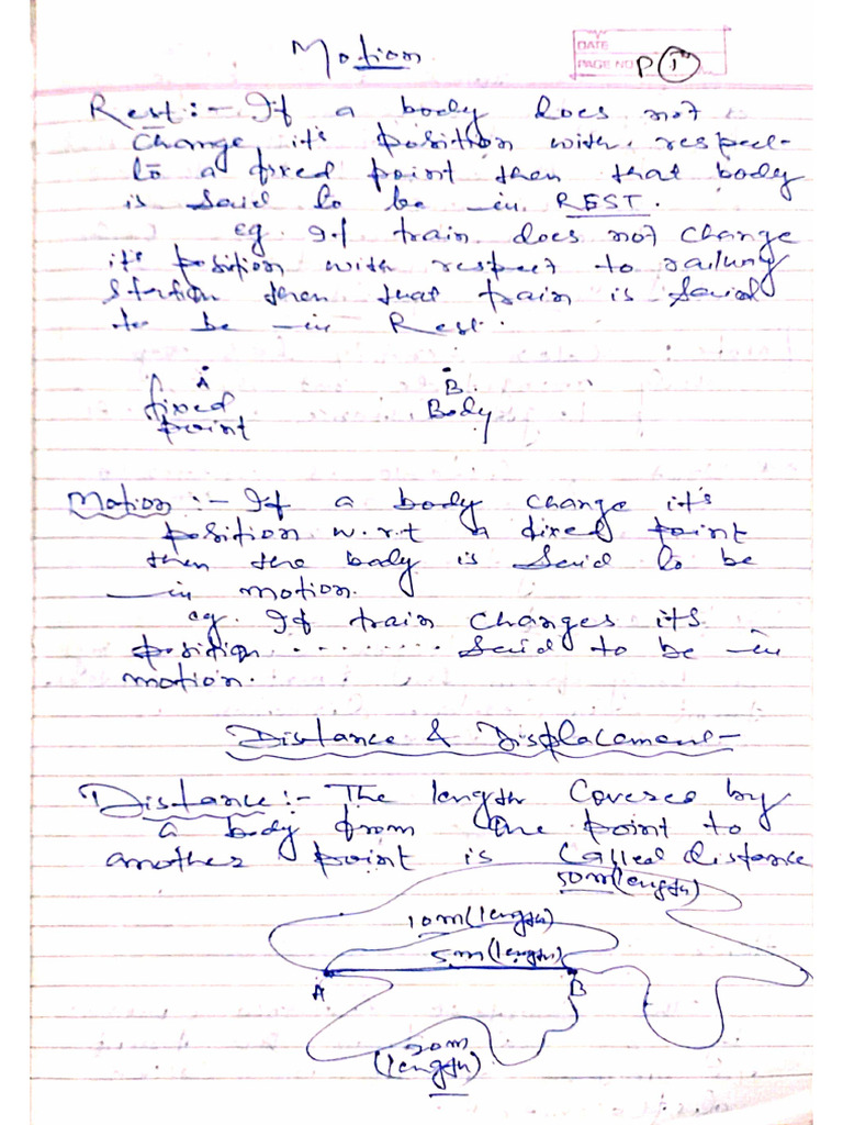 P Motion 01.by Dr.R.K.sahu | PDF