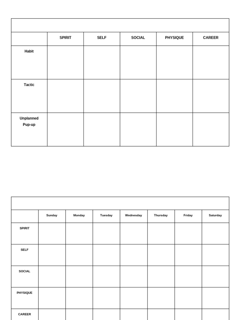 Weekly Tracker | PDF