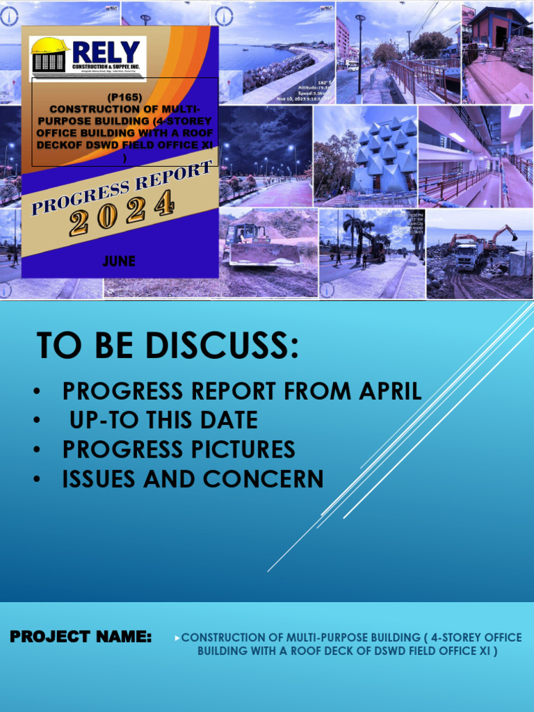 P165 PPT Progress Report June | PDF