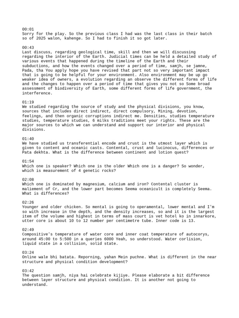 Gs-1 Geography Lecture 10 - Original | PDF | Rock (Geology) | Magma