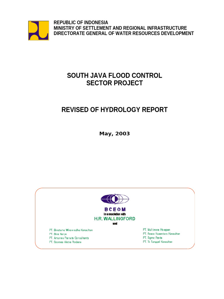 Hydrology Report | PDF | Drainage Basin | Flood