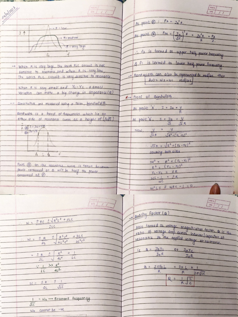 AC Circuits Notes (Part 2) | PDF | Electronic Engineering | Electrical ...