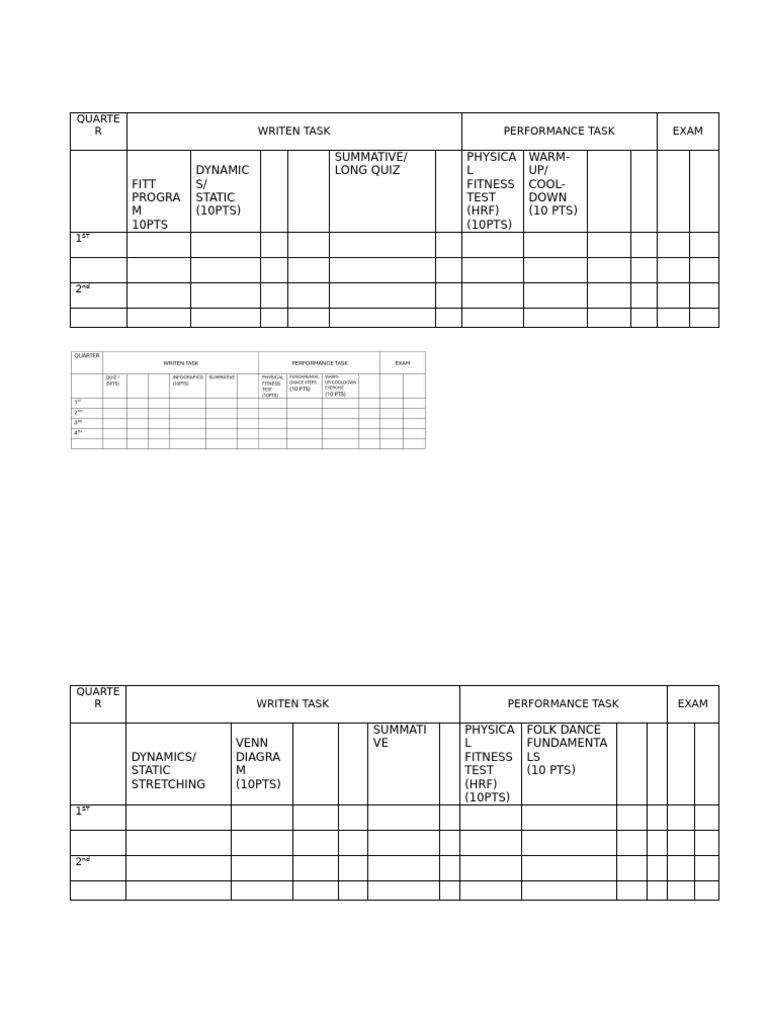 Score Sheet Template | PDF